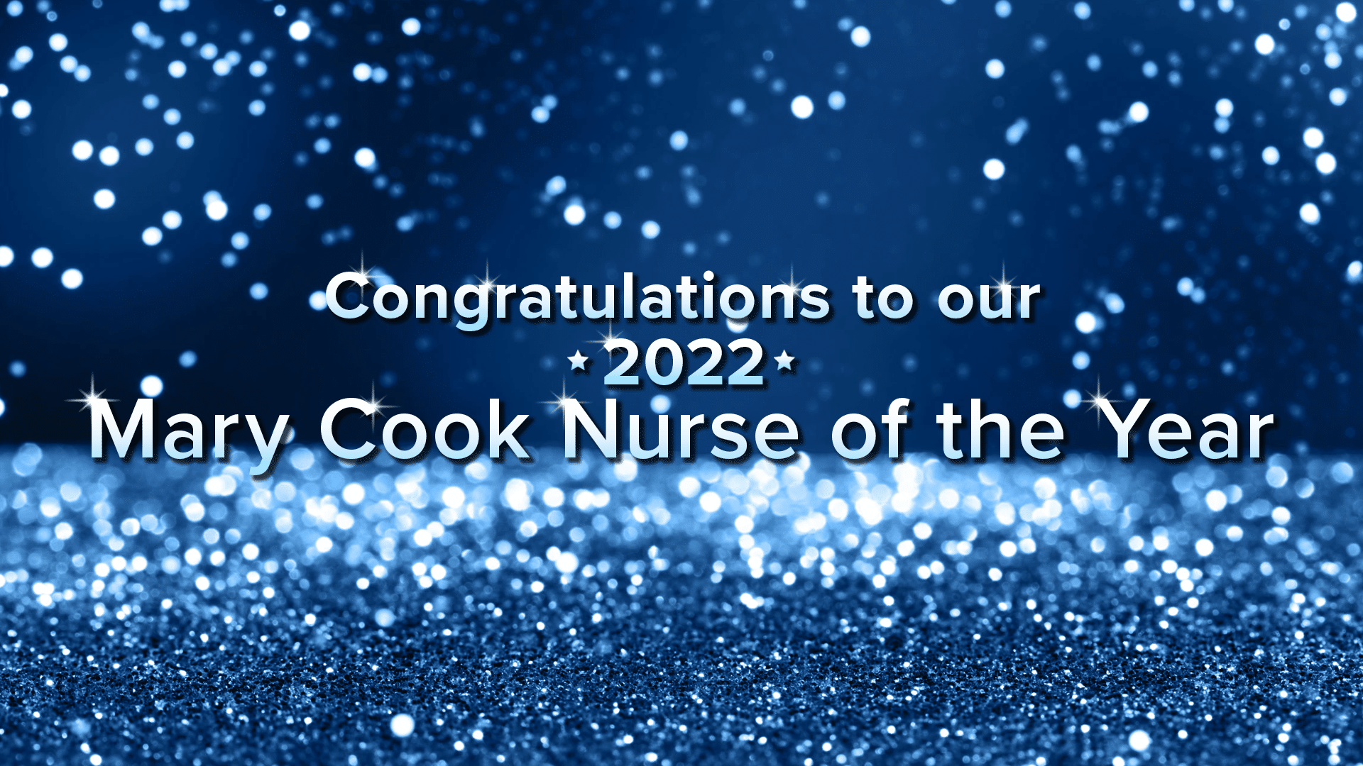 Congratulations to our 2022 Mary Cook Nurse of the Year! | Healogics